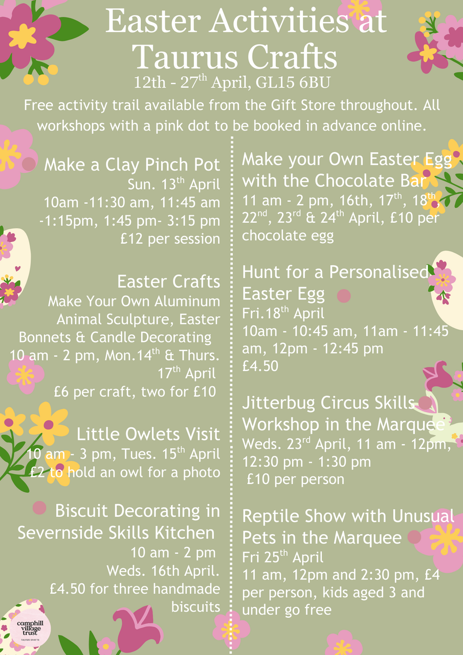 Taurus Crafts Easter Activities • Camphill Village Trust