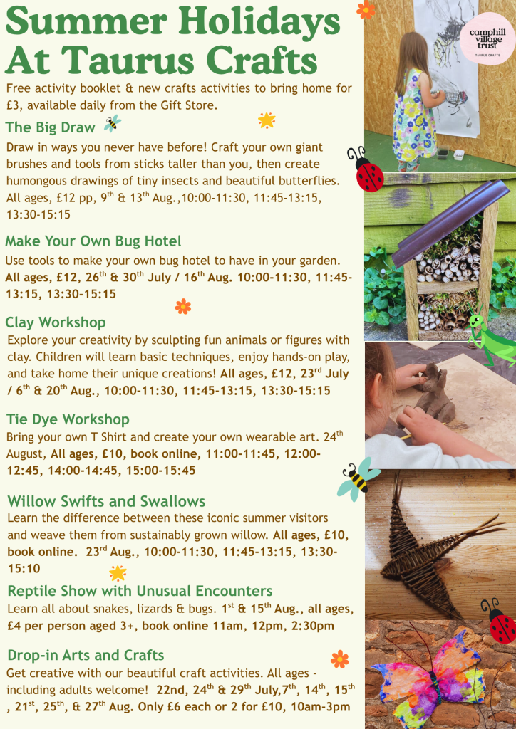 Summer Holidays at Taurus Crafts • Camphill Village Trust